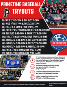 Indiana Primetime Baseball - Precision Fieldhouse at finch creek